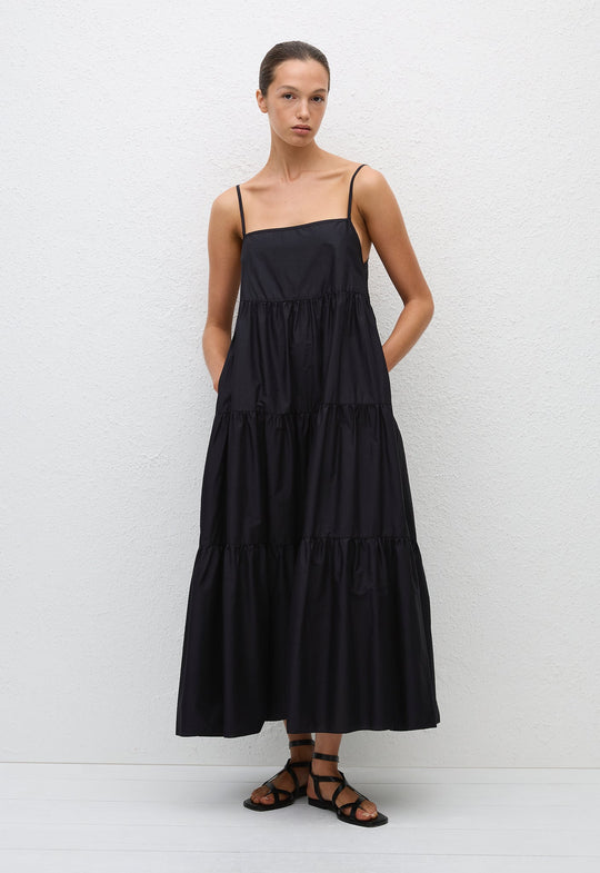 Tiered Sundress - Black - Matteau